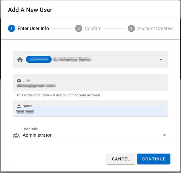 Create an user – IIJ America Inc
