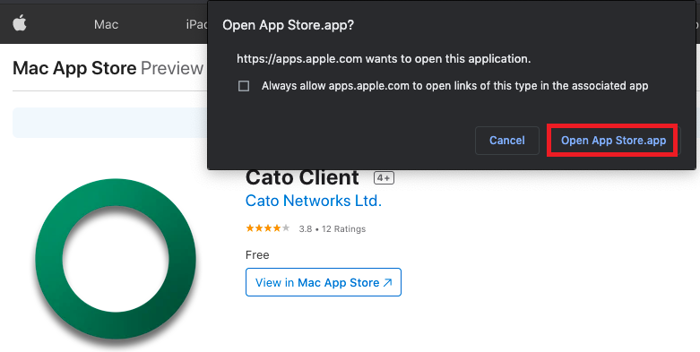 How to install Cato VPN Client for Mac – IIJ America Inc